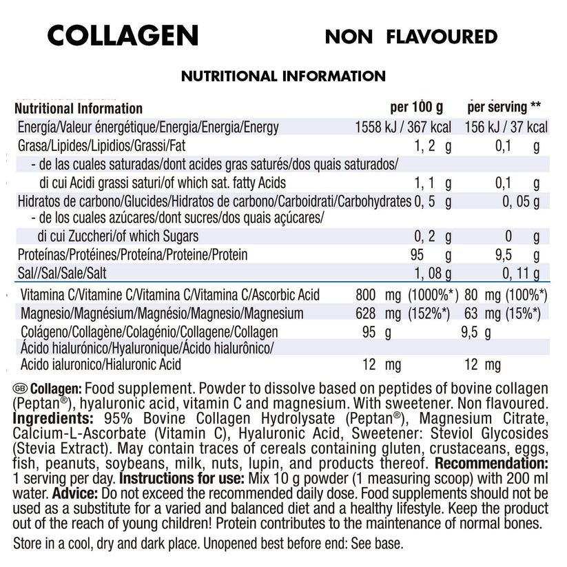 Weider Collagen Peptide Powder, Hyaluronic Acid 300g (30days Supply ...