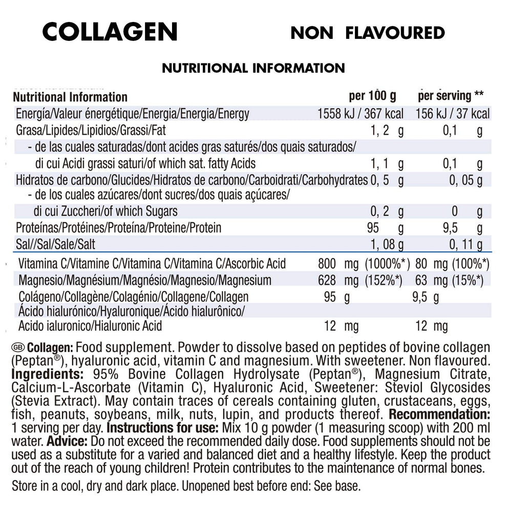 Weider Collagen Peptide Powder, Hyaluronic Acid 300g (30days Supply ...
