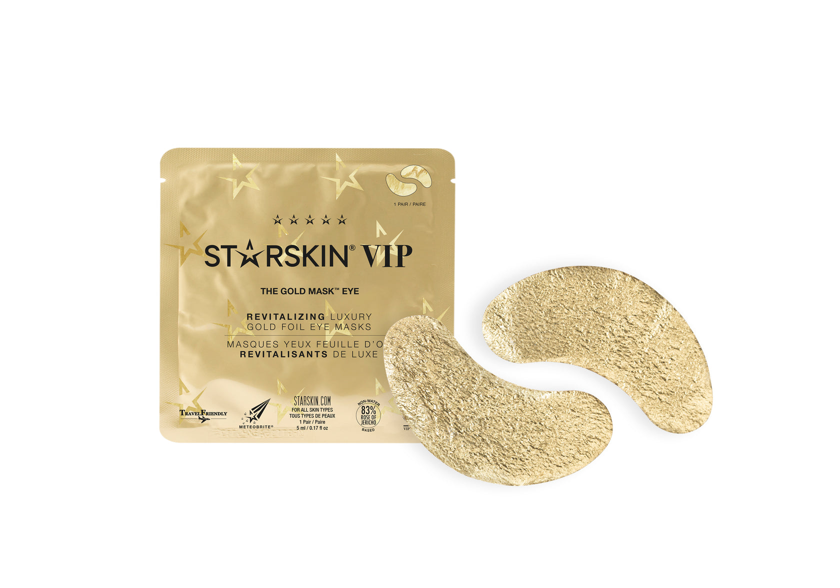 STARSKIN VIP THE GOLD MASK™ Eye Mask, Revitalizing Luxury Gold Foil Ey ...